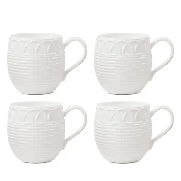 LENOX Wicker Creek Mugs, Set Of 4