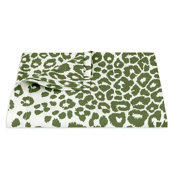 MATOUK Iconic Leopard Tablecloth, 126 X 70 - Green