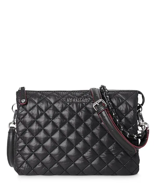 Mz Wallace Large Crosby Pippa - Black/silver