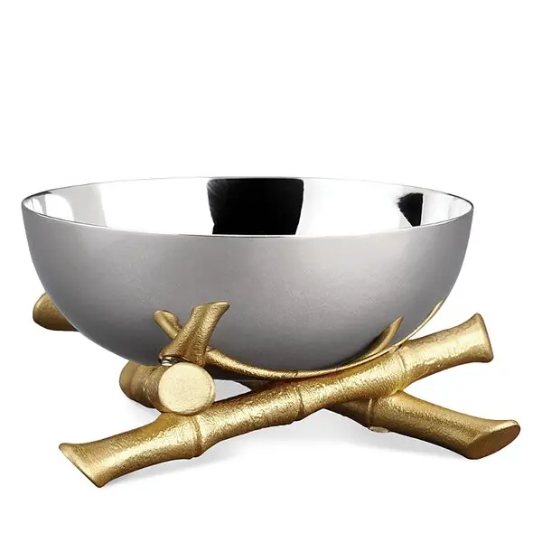 L'Objet Bambou Small Bowl - Silver