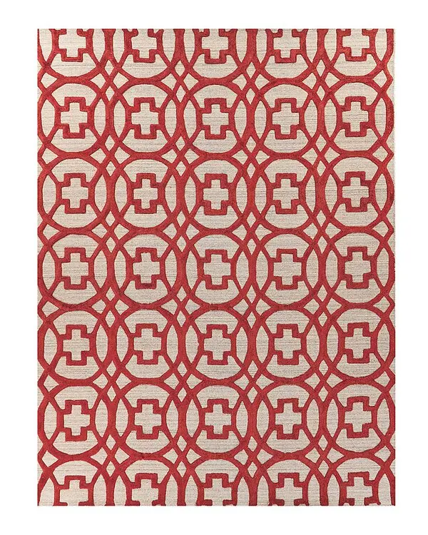 EXQUISITE RUGS Windsor Er2455 Area Rug, 8' X 10 - Rust/gray