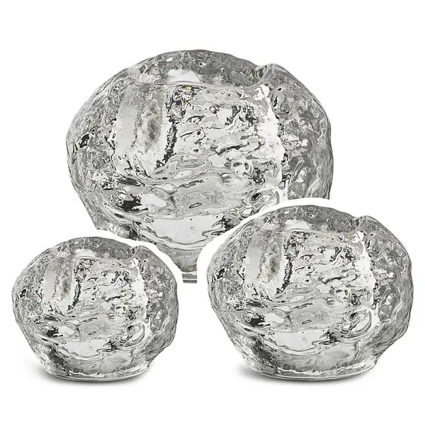KOSTA BODA Snowball Votive Holders, Set Of 3 - No Color