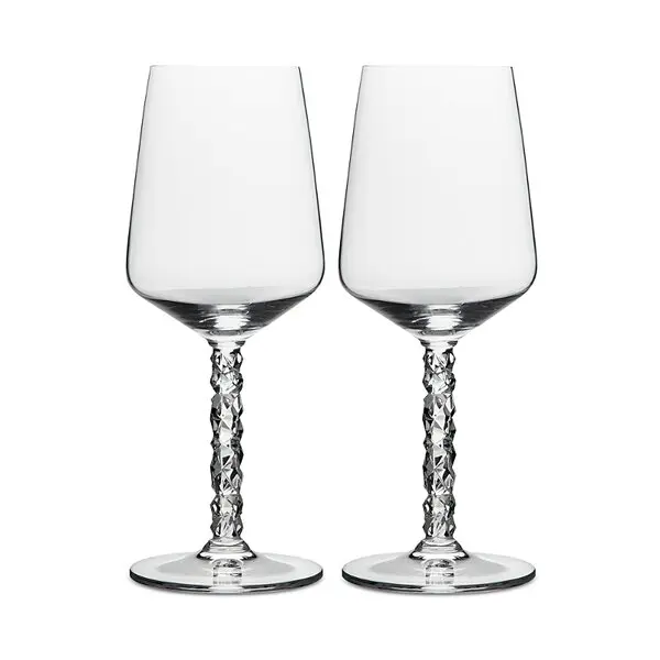 ORREFORS Carat Wine Glass, Set Of 2 - Clear