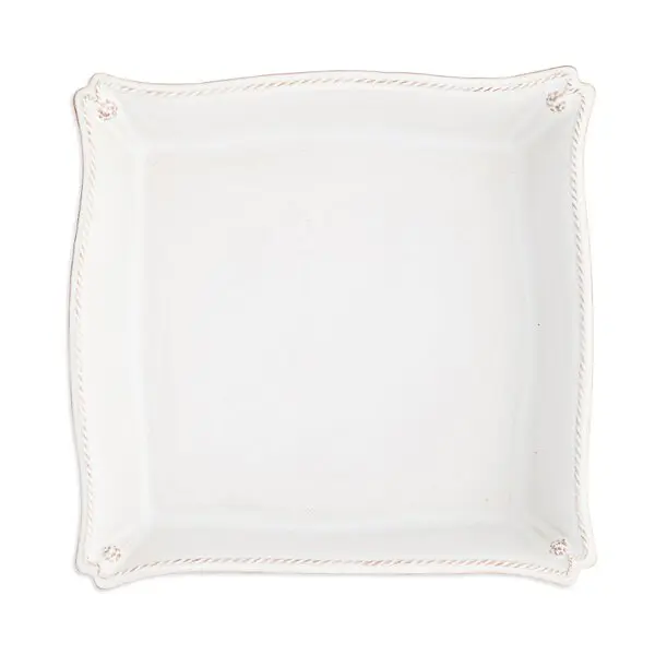 JULISKA Berry And Thread Matzo Plate - Whitewash