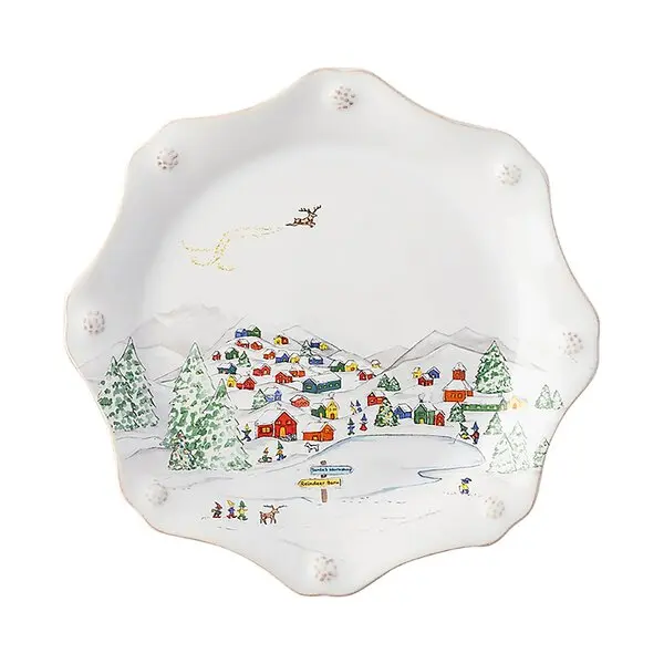 JULISKA Berry & Thread North Pole Dessert/salad Plate - Multi