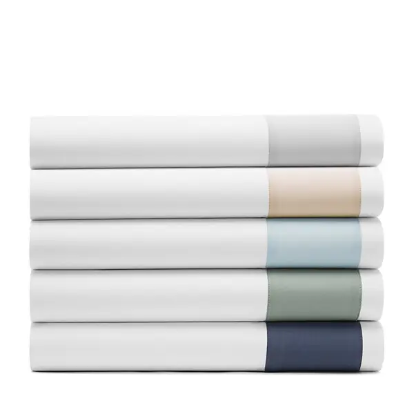 SFERRA Casida Flat Sheet, King - White/delft