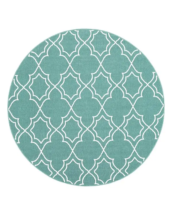 LIVABLISS Alfresco Alf-h Round Area Rug, 7'3 X 7'3