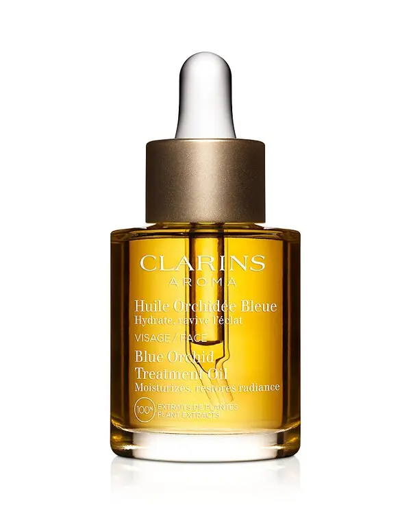 Clarins Blue Orchid Radiance & Hydrating Face Treatment Oil 1 Oz