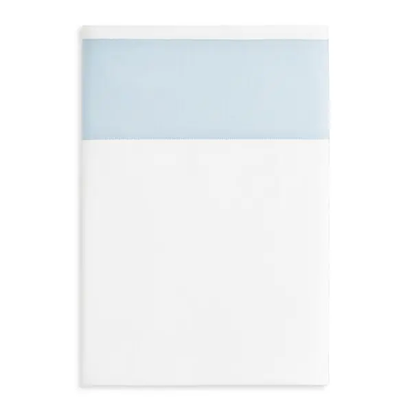 SFERRA Casida Flat Sheet, Twin - White/poolside