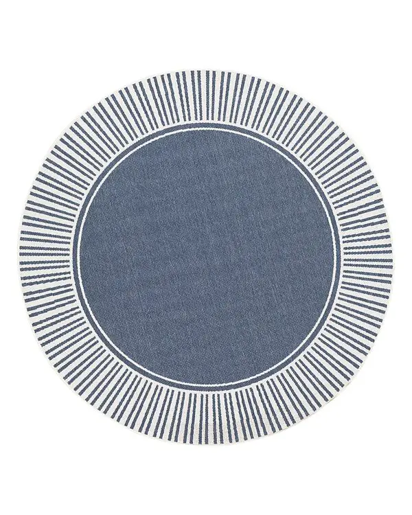 LIVABLISS Alfresco Alf-n Round Area Rug, 5'3 X 5'3 - Charcoal