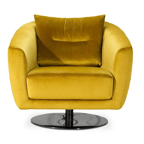 GIUSEPPE NICOLETTI Adriana Swivel Chair - Selma -blu(cat Tb) With Titanium Base