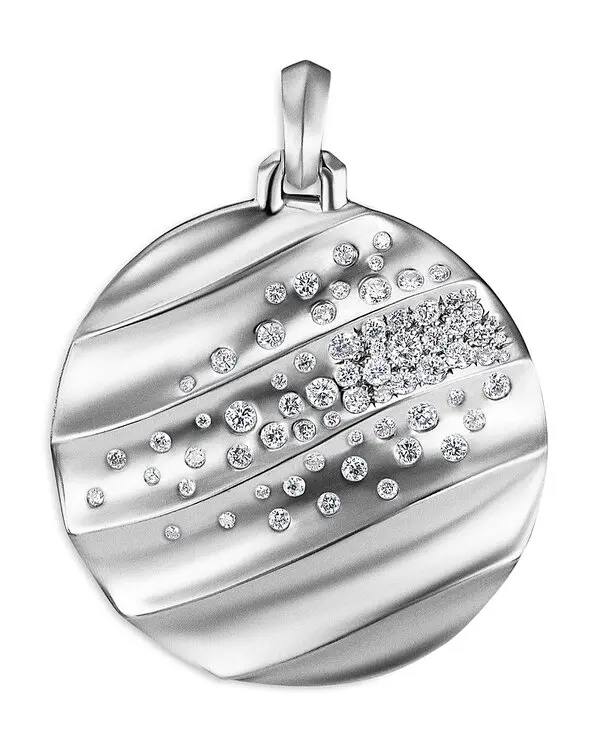 David Yurman Sterling And Diamond Pendant