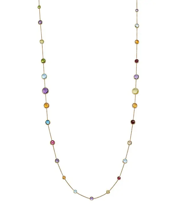 Marco Bicego 18k Yellow Gold Jaipur Multi Gemstone Necklace - Multi/gold
