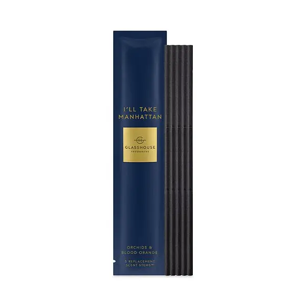 GLASSHOUSE FRAGRANCES I'll Take Manhattan Replacement Scent Stems