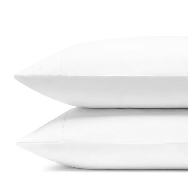 AMALIA HOME COLLECTION 420tc Sateen Standard Pillowcase, Pair Exclusive - White