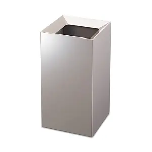 YAMAZAKI Veil Square Trash Can - Gray