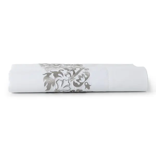 SFERRA Saxon Flat Sheet, Full/queen - Gray