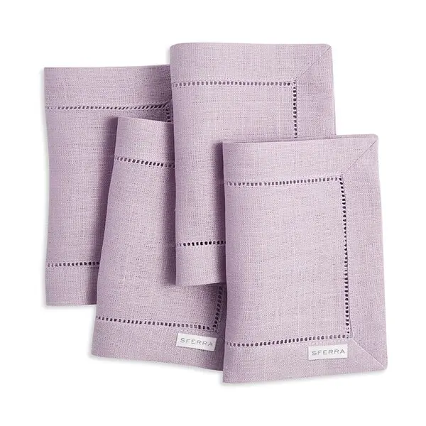 SFERRA Festival Cocktail Napkins, Set Of 4 - Lavender