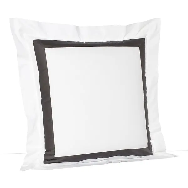 SFERRA Orlo Euro Sham - White/charcoal