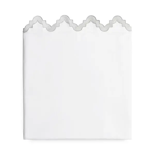MATOUK Aziza Flat Sheet, King - Silver