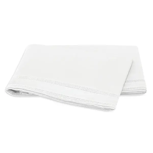 MATOUK Grace Flat Sheet, Full/queen - White