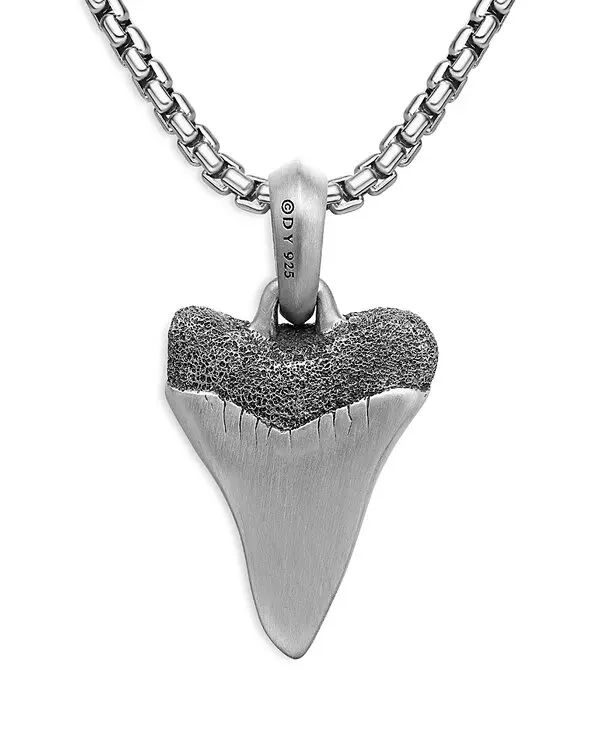 David Yurman Sterling Shark Tooth Amulet - Silver