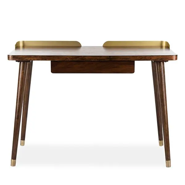 SAFAVIEH Parker 1 Drawer Desk - Dark Walnut