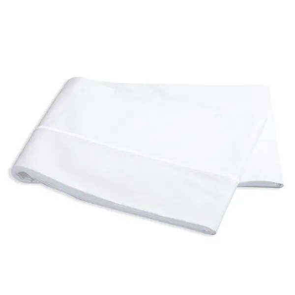 MATOUK Gatsby Hemstitch Flat Sheet, Full/queen - White