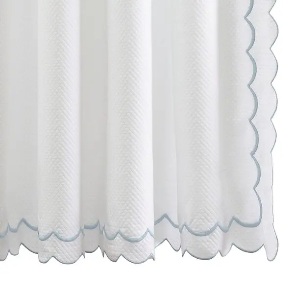 MATOUK India Pique Shower Curtain - Pool