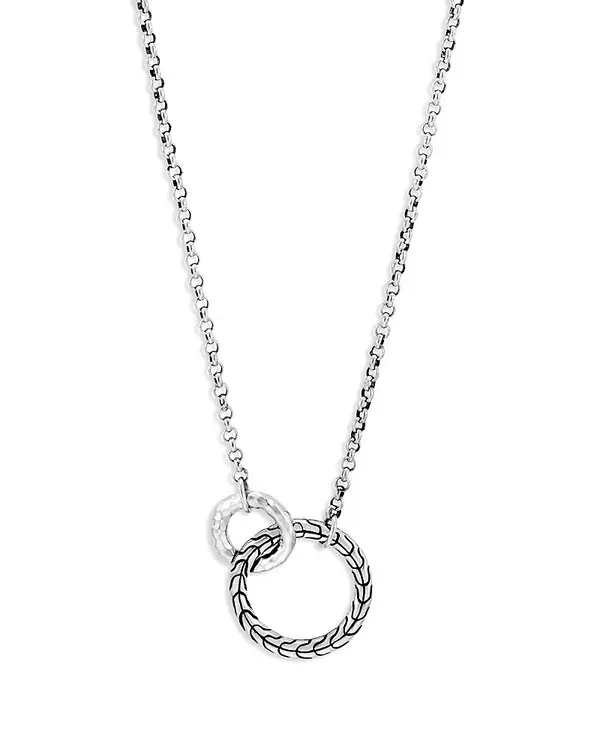 John Hardy Sterling Interlocking Circle Chain Necklace