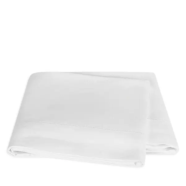 MATOUK Roman Hemstitch Flat Sheet, King - White