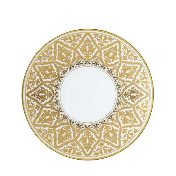 Bernardaud Venise Coupe Salad Plate - White/gold