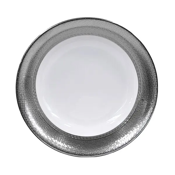 Bernardaud Divine Vegetable Bowl, 9.5 - White/platinum