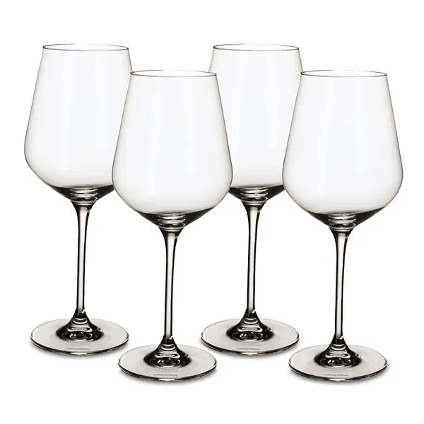 VILLEROY & BOCH La Divina Burgundy Glasses, Set Of 4