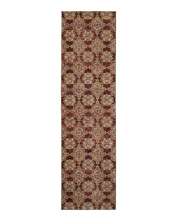 ORIENTAL WEAVERS Andorra 6883 Runner Rug, 2'3 X 8 - Red/gold