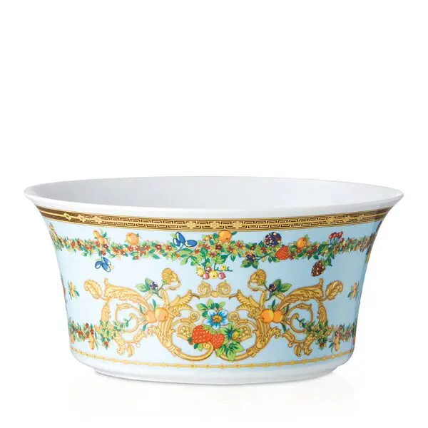 Versace Rosenthal Meets Butterfly Garden Large Open Vegetable Bowl