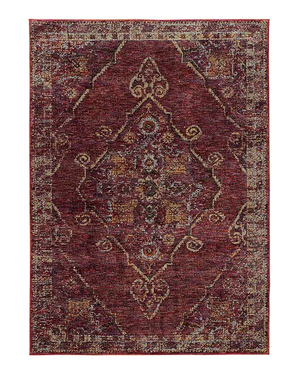 ORIENTAL WEAVERS Andorra 7135 Area Rug, 7'10 X 10'10 - Red/gold