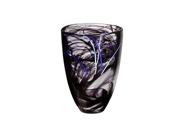 KOSTA BODA Contrast Vase - Black