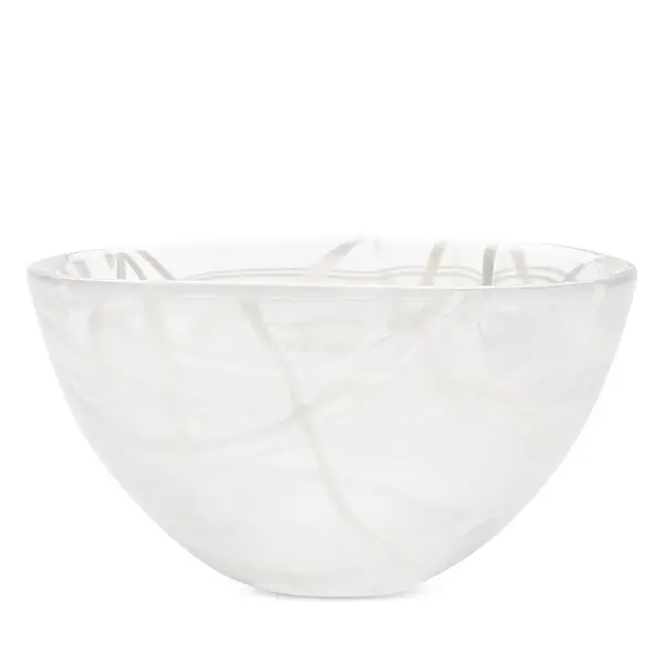 KOSTA BODA Contrast Bowl, Medium - White/white