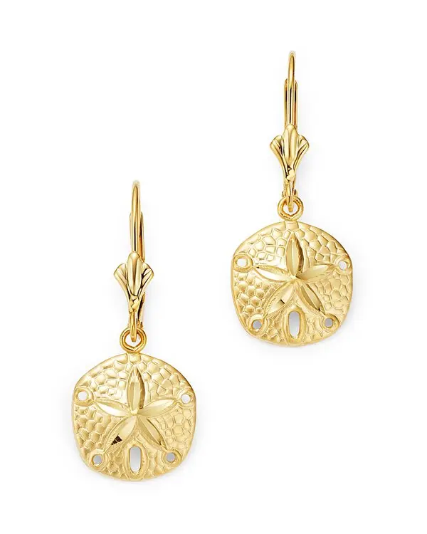 Bloomingdale'S Sand Dollar Drop Earrings