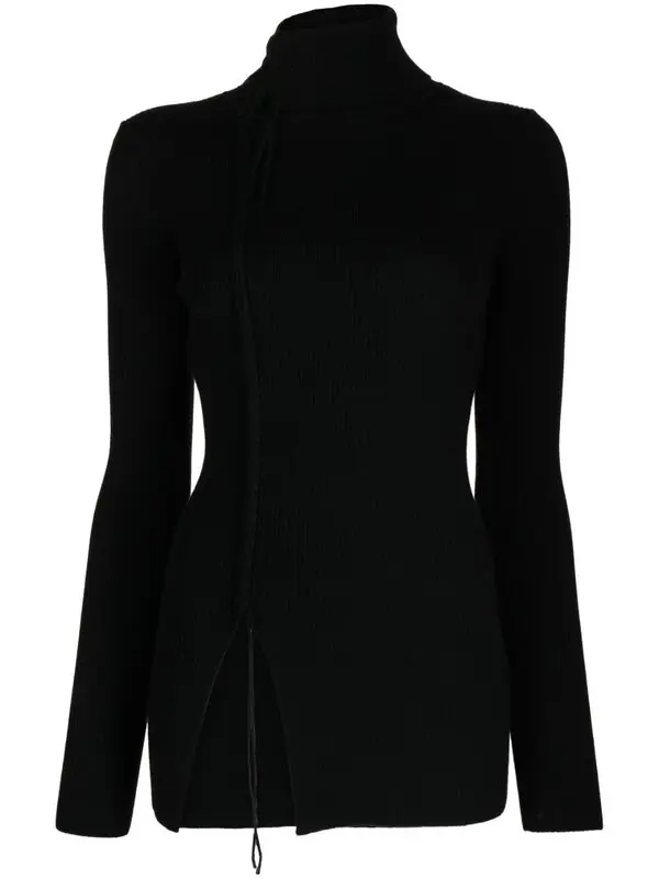 Y’s Front-slit Knitted Top