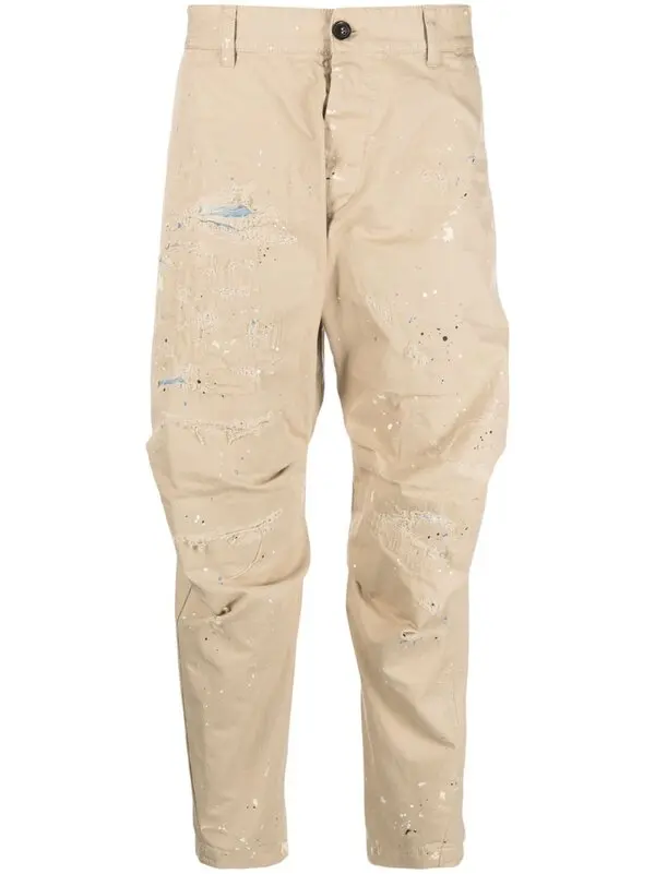 Dsquared2 Distressed Cropped Trousers