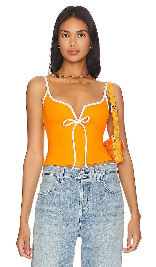 LOVERS AND FRIENDS Maddison Top - Orange & White