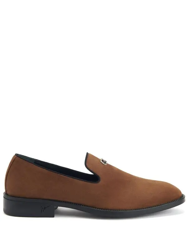 GIUSEPPE ZANOTTI Leather Loafers - Brown