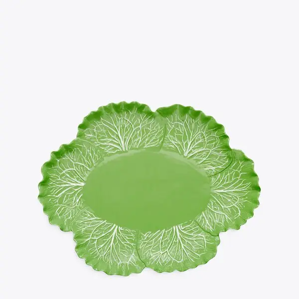 Tory Burch Lettuce Ware Oval Serving Platter - Green