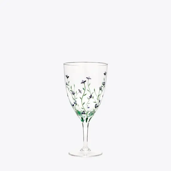 Tory Burch Jolie Fleur Wine Glass, Set Of 2