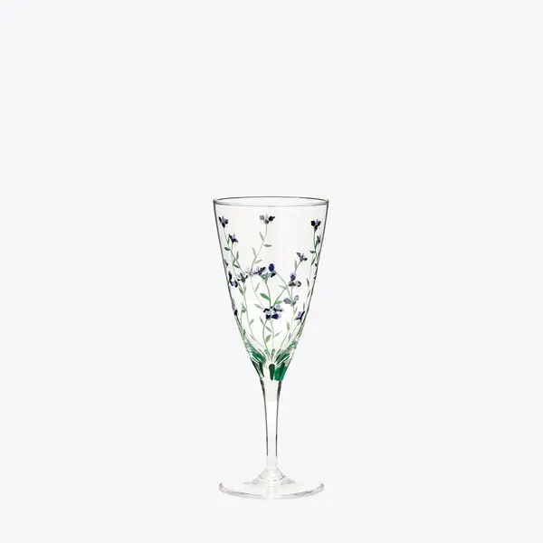 Tory Burch Jolie Fleur Champagne Glass, Set Of 2