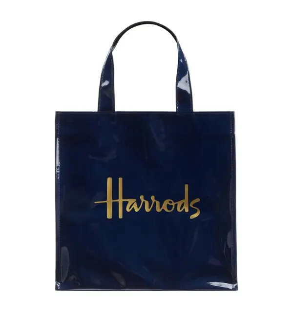 Harrods Small Logo Shopper Bag - Navy | Editorialist