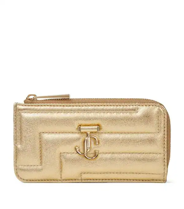 Jimmy Choo Lise-Z Avenue Card Holder In Gold 50% Off Editorialist