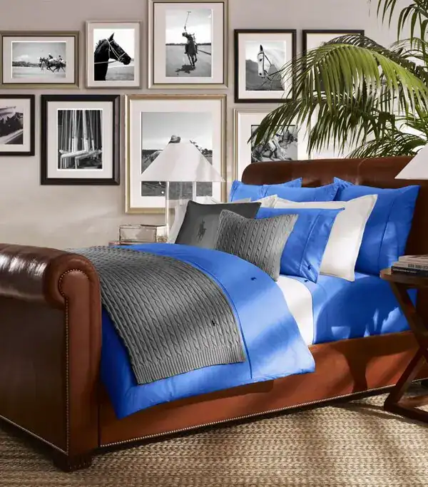 Ralph Lauren Player Single Duvet Cover In Blue - 40% Off